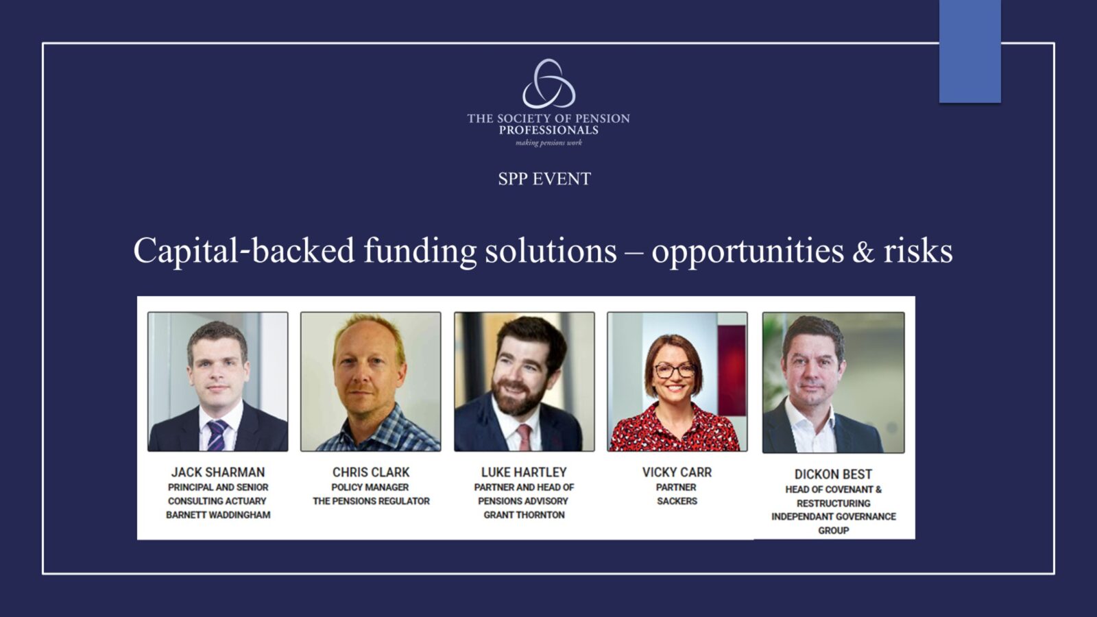 SPP Event Capital-Backed Funding Solutions Opportunities and Risks ...