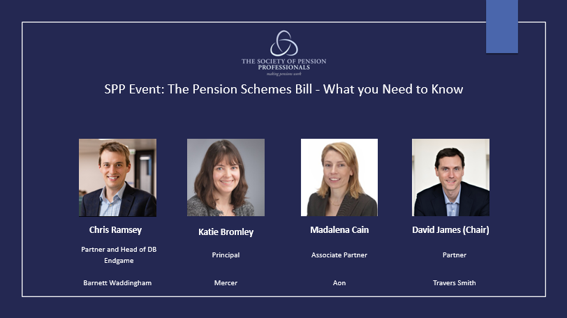 SPP Event The Pension Schemes Bill - What You Need to Know - The ...